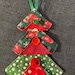 Fabric Triangle Tree Christmas Ornament - Etsy