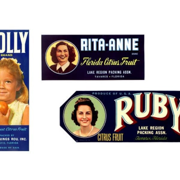 Citrus Crate Label - Etsy