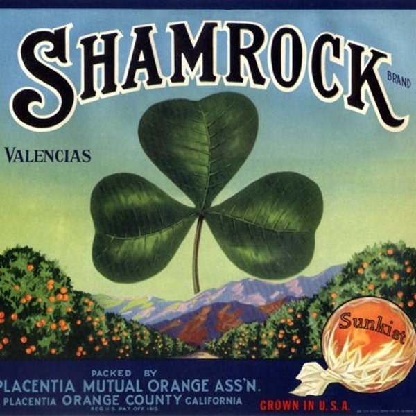 Orange Crate Label - Etsy