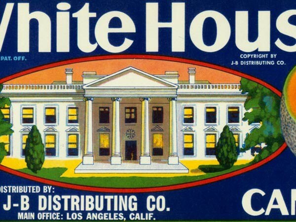 White House California Cantaloupes Crate Label - Etsy