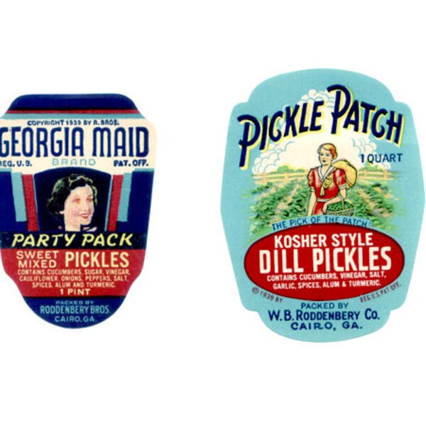 Pickle Labels - Etsy