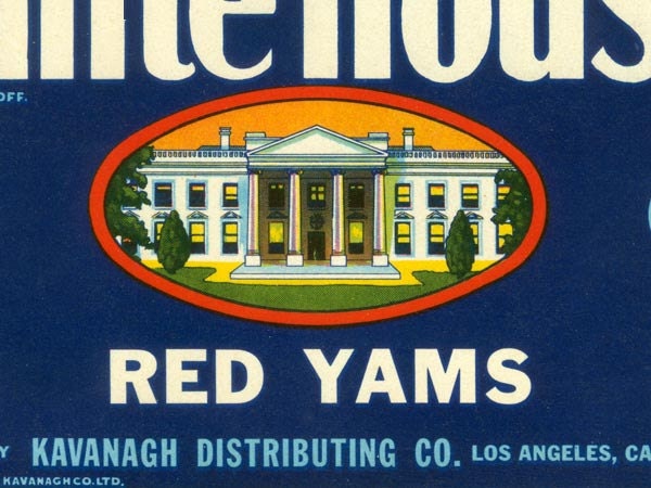 White House Red Yams California Crate Label - Etsy