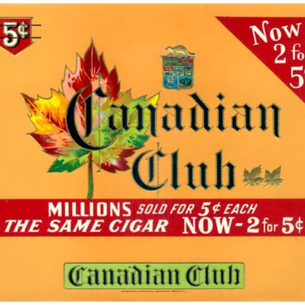 Canadian Cigar Box - Etsy