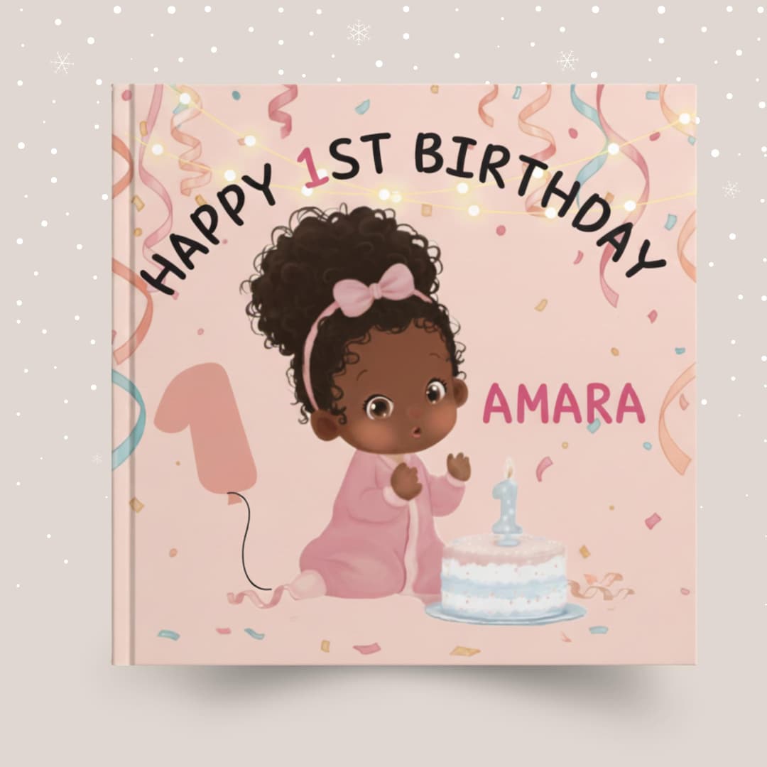 Personalized 1st Birthday Book, Custom Baby Name Storybook Gift , First ...