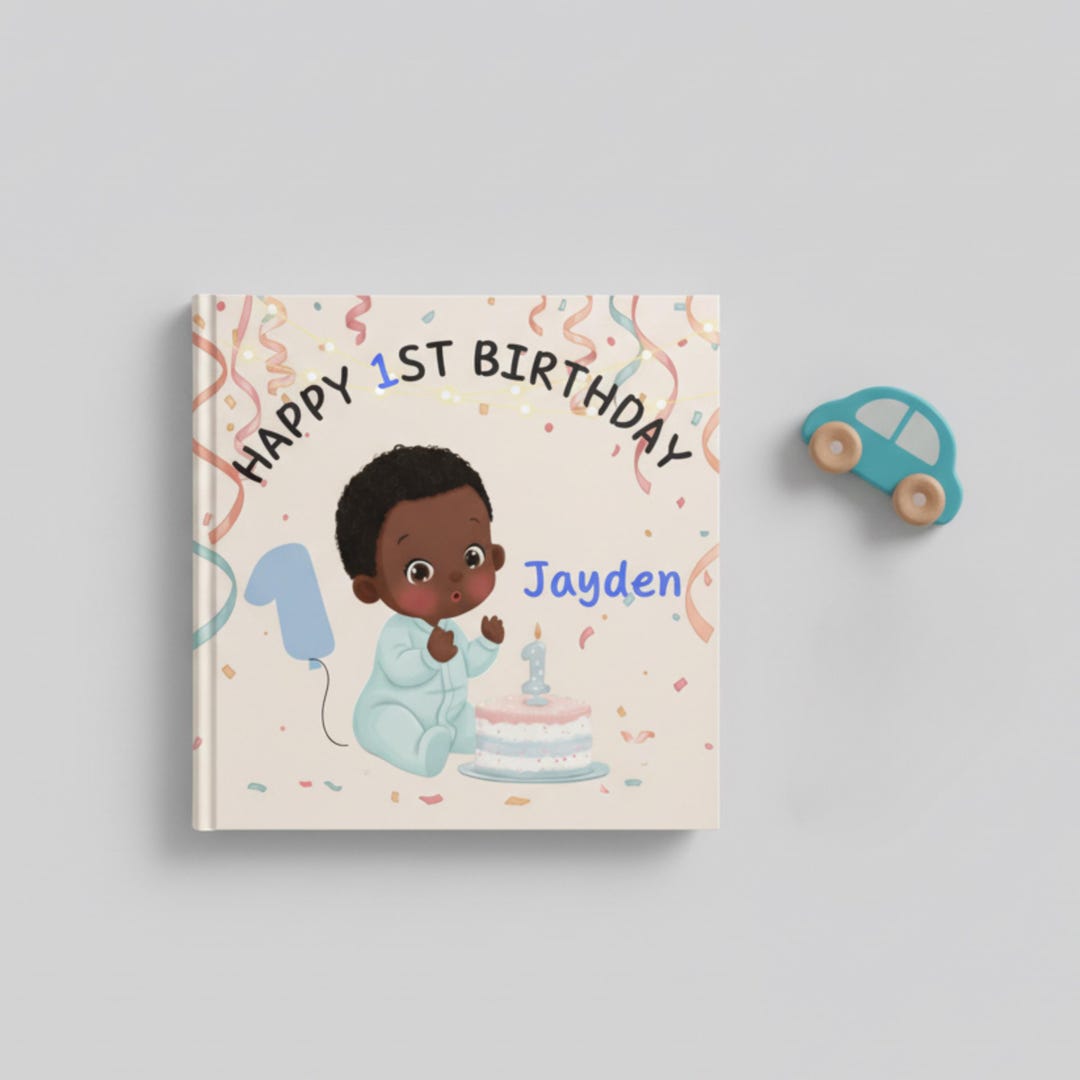 Personalized 1st Birthday Book, Custom Baby Name Storybook Gift ...