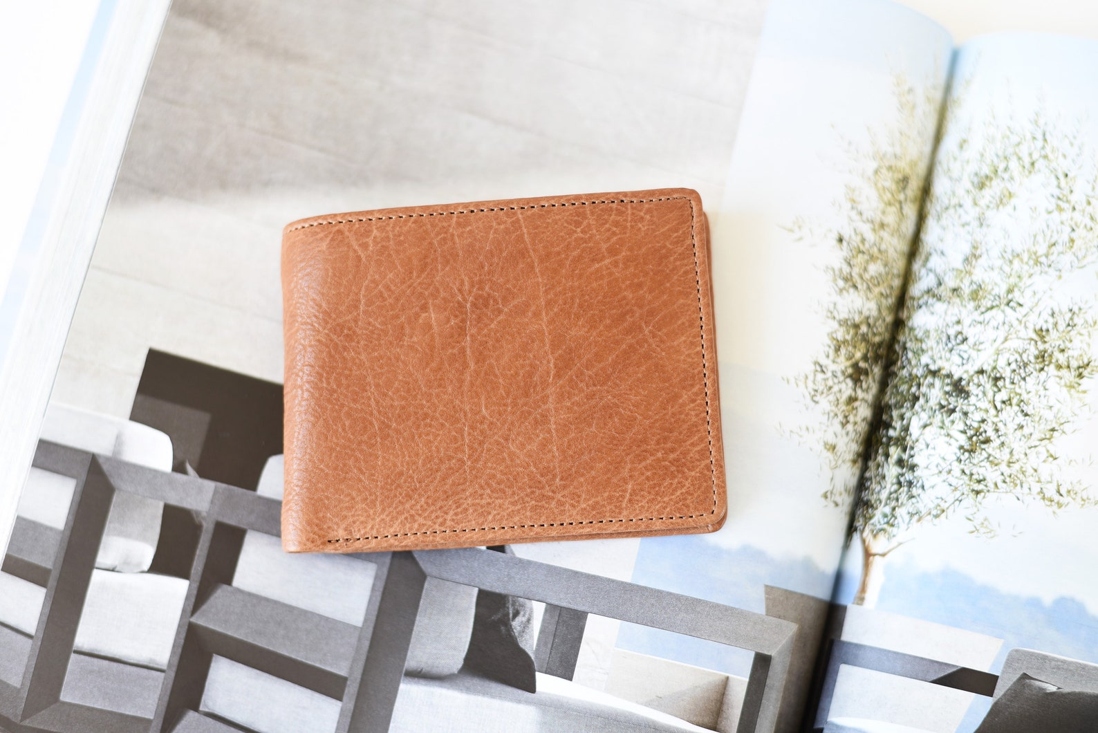 Mens Leather Wallet Leather Wallet Men Bifold Wallet Men - Etsy