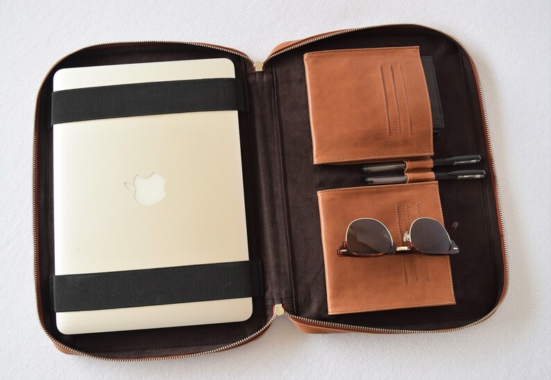 Leather Macbook Pro Sleeve Brown Leather Macbook Case | Etsy