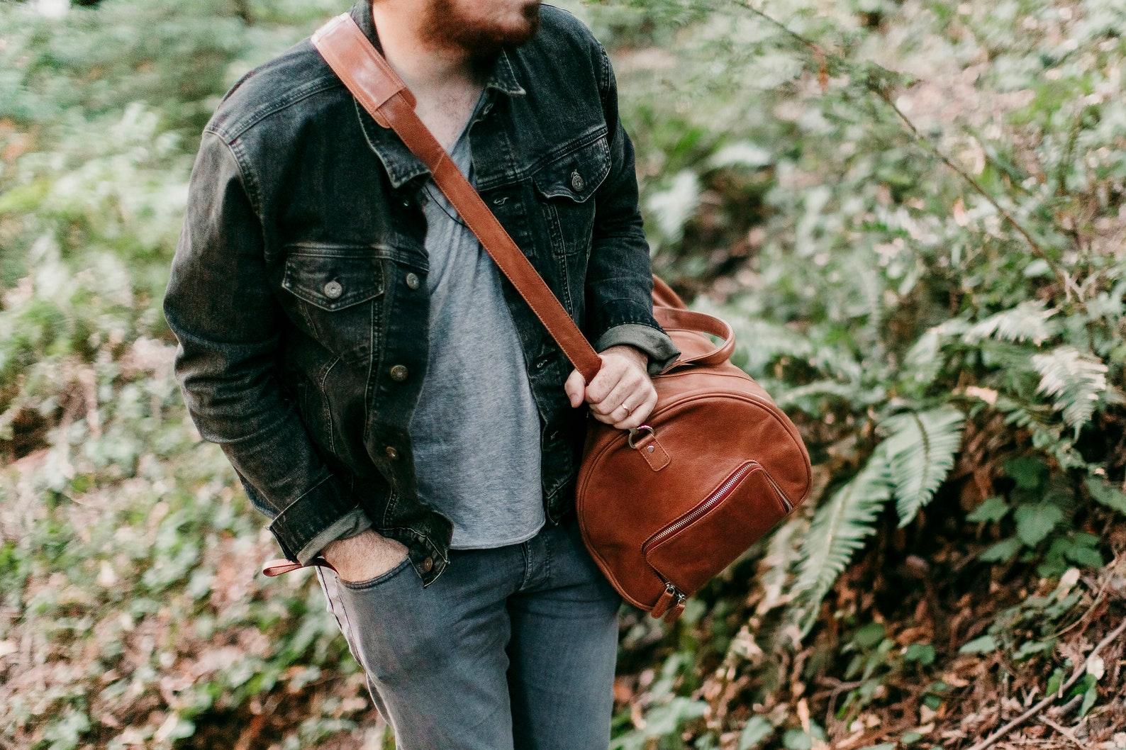 Leather Weekender Bag Leather Travel Bag Leather Overnight Bag Mens ...