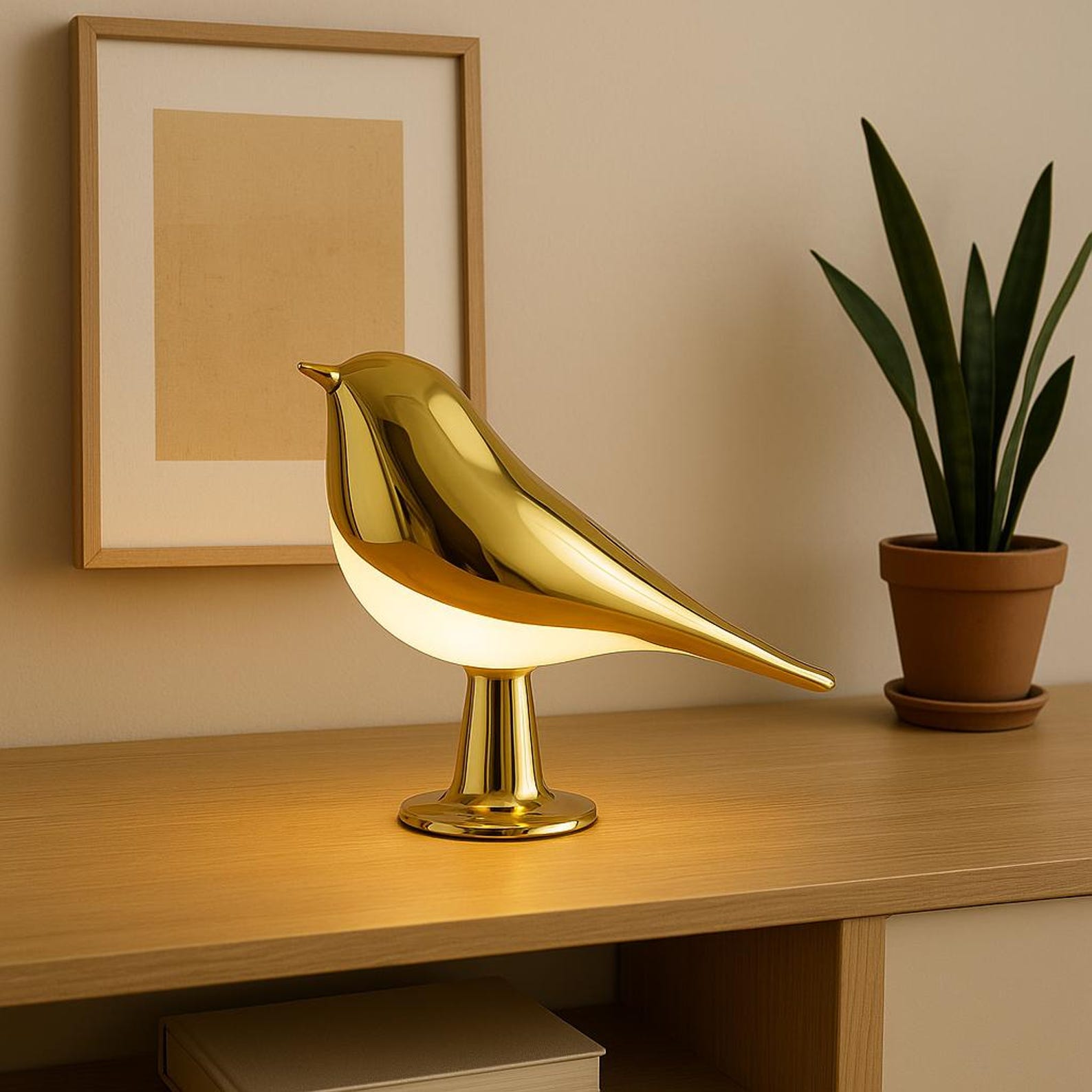 LED Bird Light – Nordic Modern Bedside Light for Bedroom, Study ...
