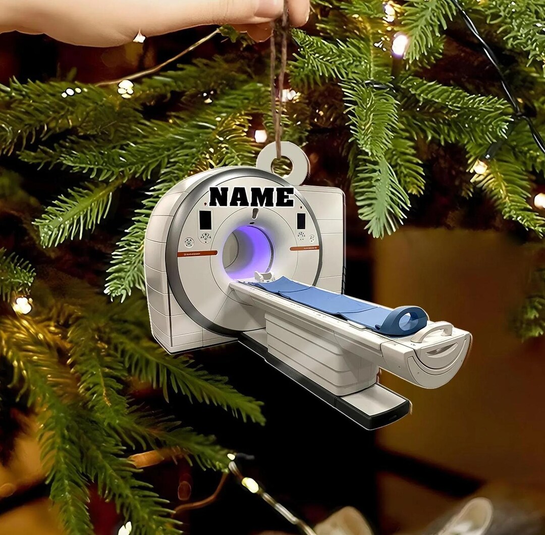 Medical MRI Ornament, Custom Wood or Acrylic (flat 2D Design) - Etsy