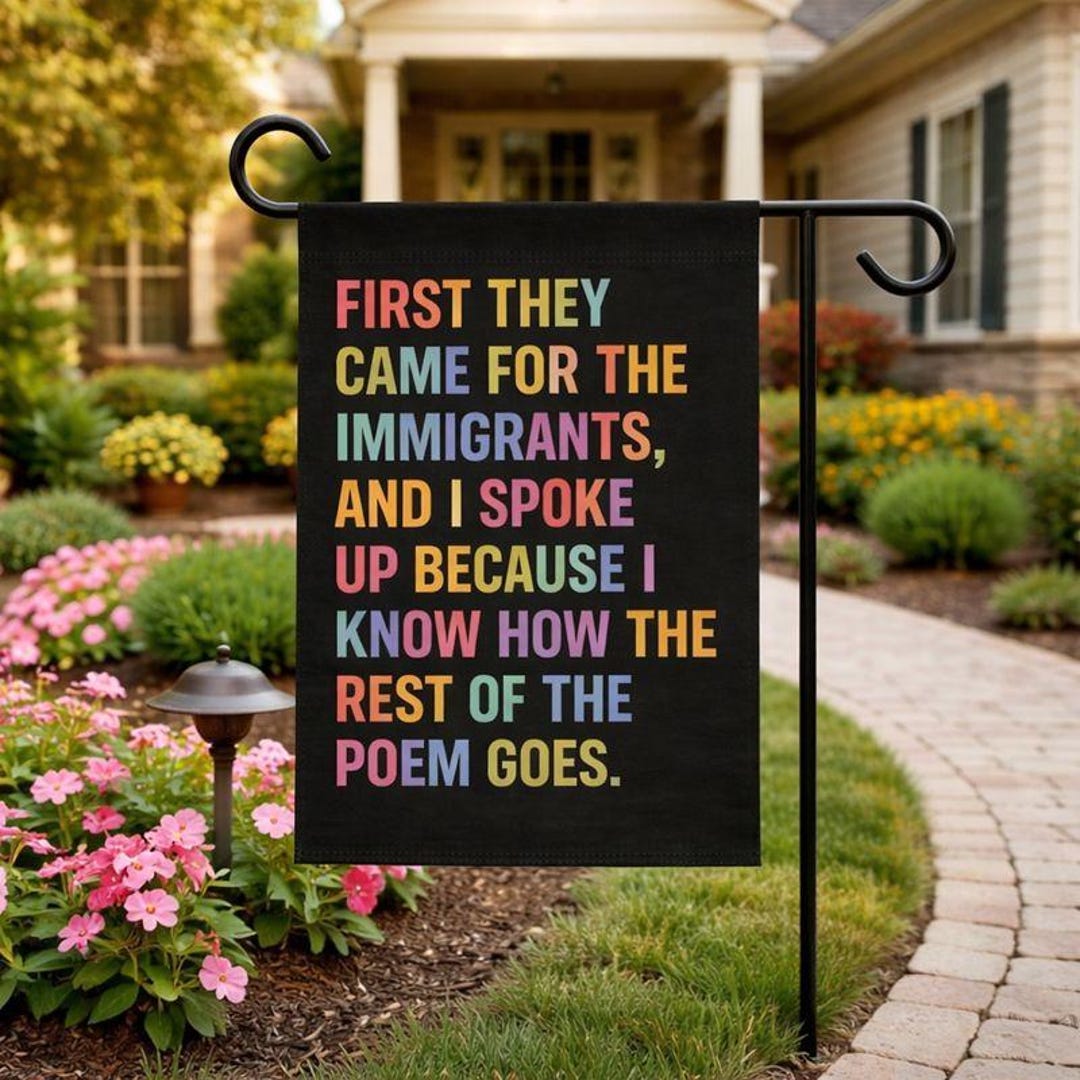 Immigrants Poem Garden Flag, Weather Resistant Outdoor Decor - Etsy