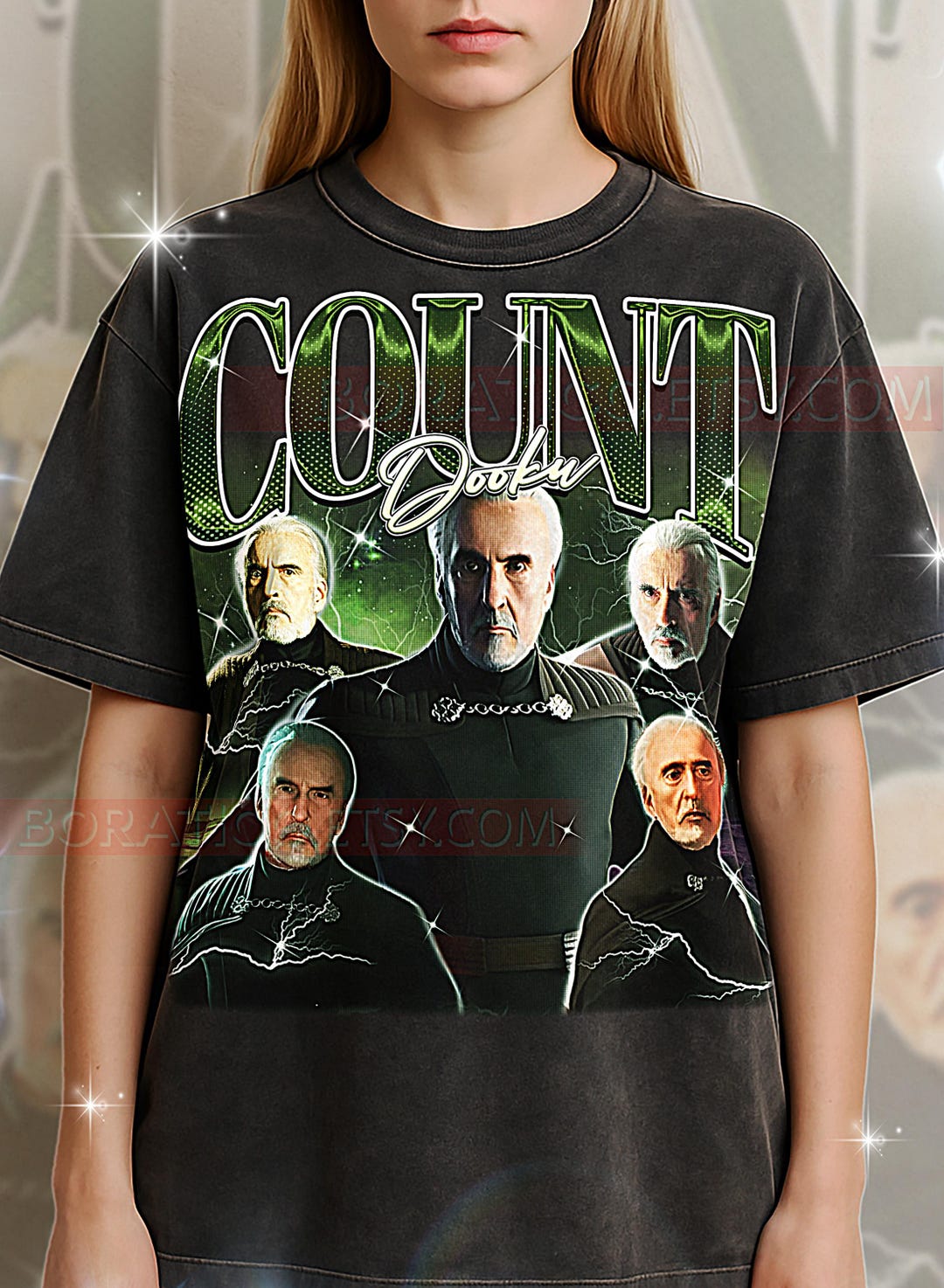 Count Dooku T-shirt, Vintage Sith Lord Separatist Leader Sci-fi Star ...