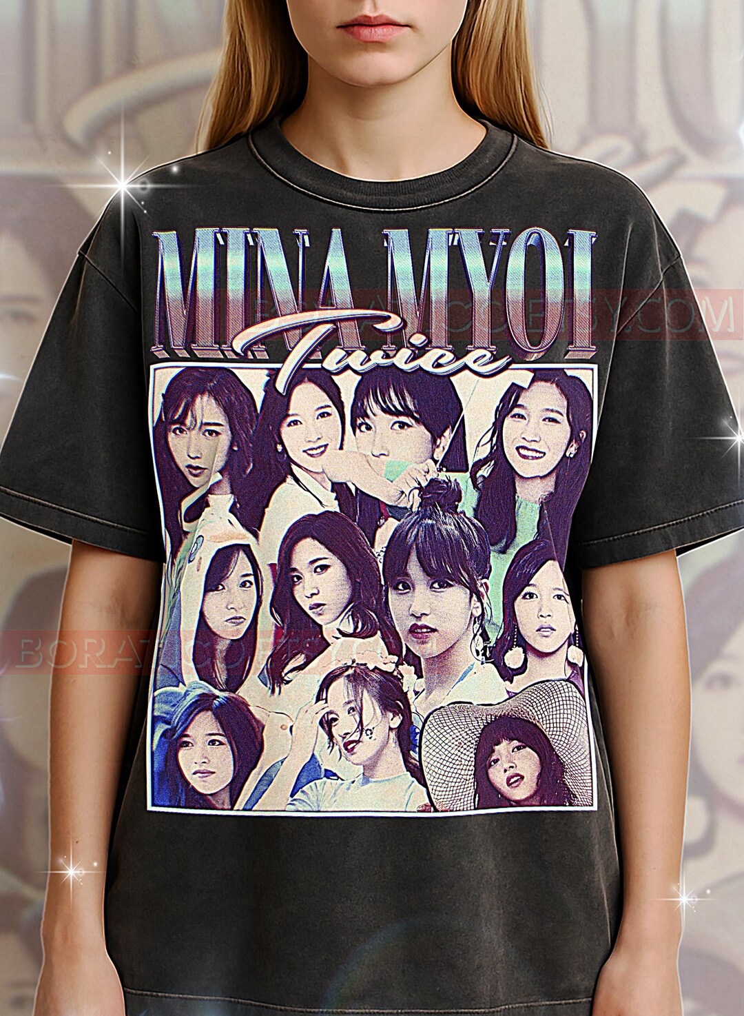 Mina Myoui T-shirt, Vintage Kpop Idol Dancer Performer Twice Tee, 90s ...