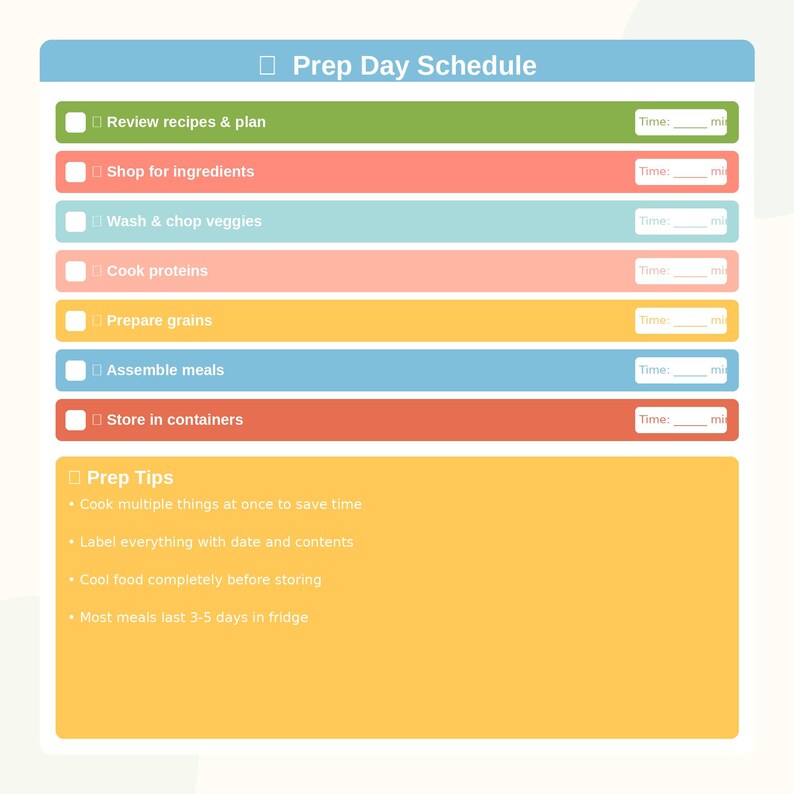 2026 Meal Prep Planner | Weekly Meal Plan, Grocery List, Recipes (PDF ...
