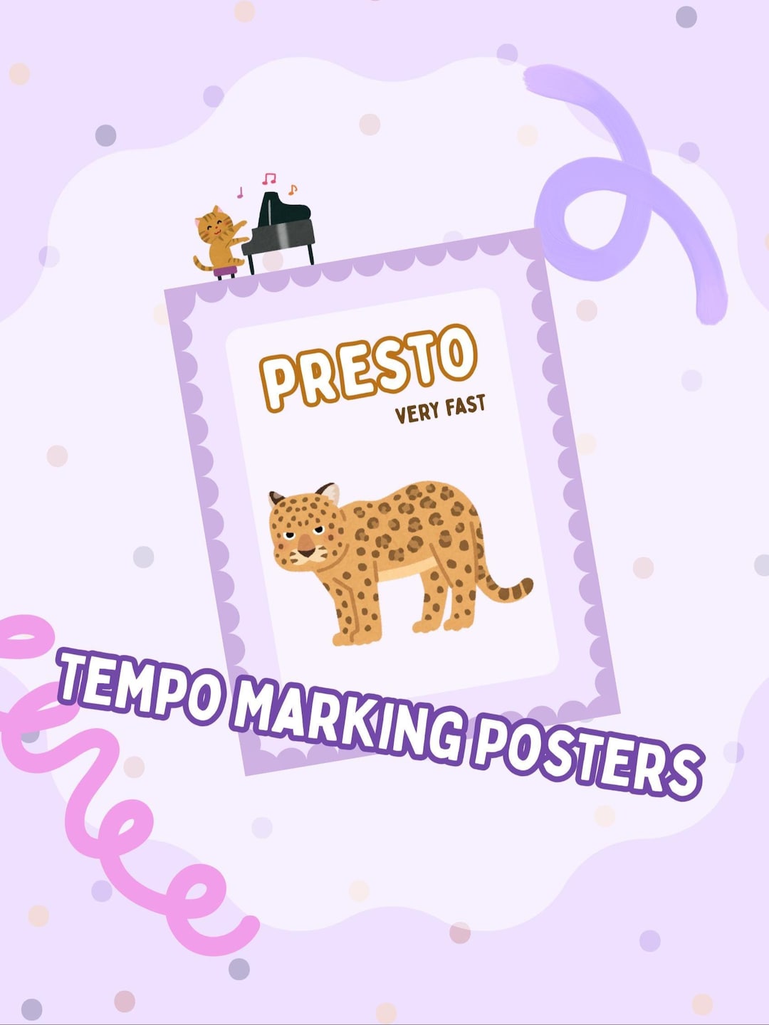 Animal Tempo Marking Posters - Etsy