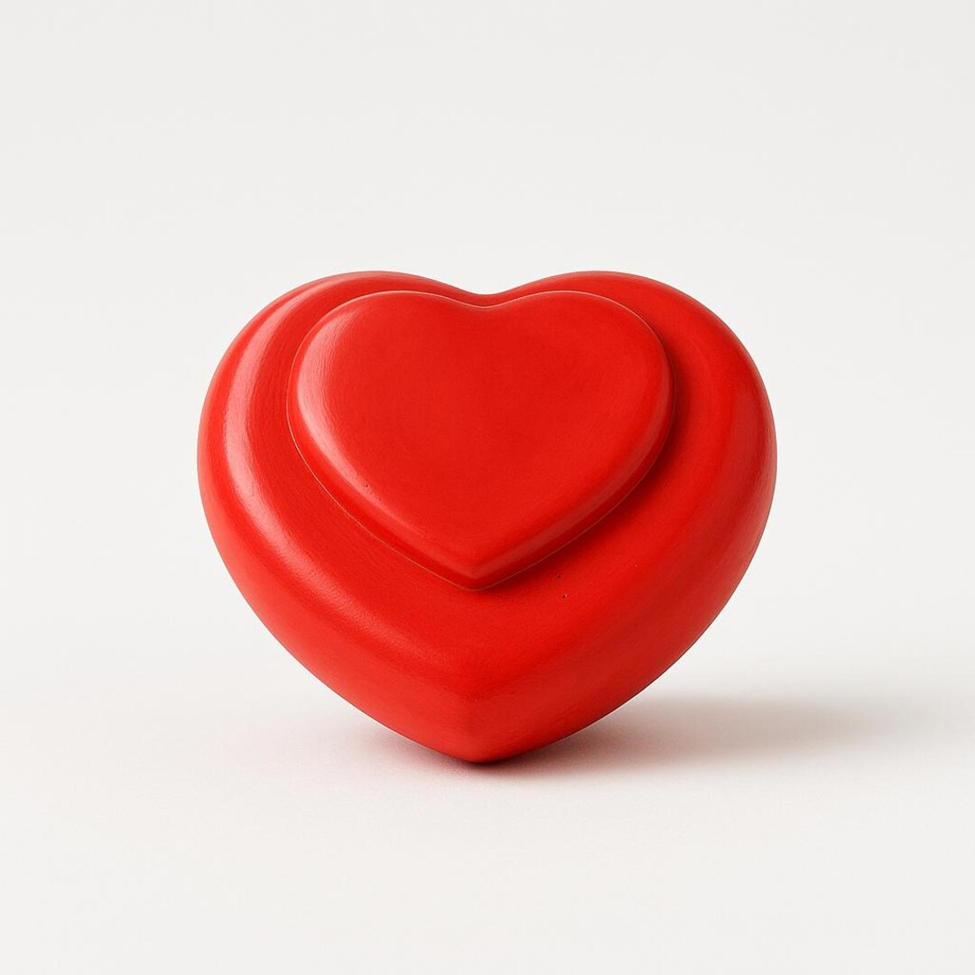 Handmade Heart-shaped Gypsum Trinket Box – Jewelry Storage or Candle ...