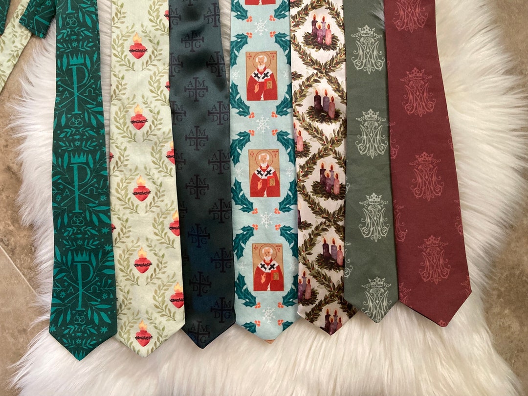Catholic Adult Men’s Ties Tie Christmas and Advent Collection - Etsy