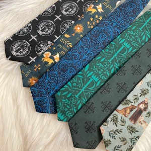 Catholic Adult Men’s Ties Tie St Benedict Francis Divine Mercy Marian ...