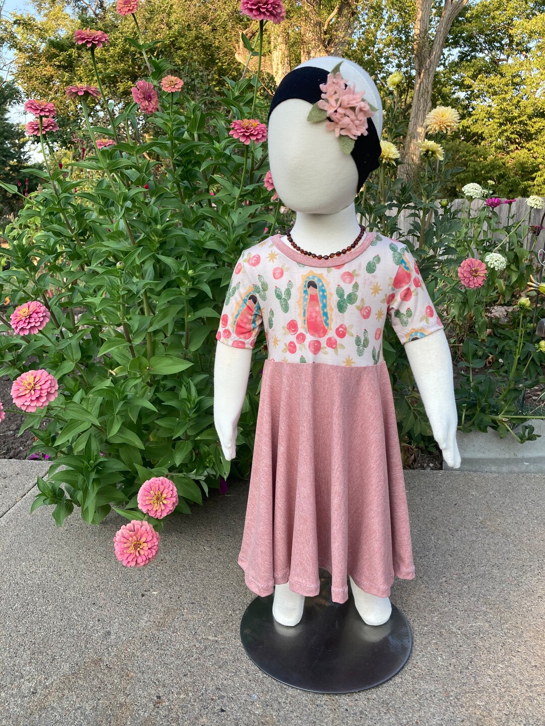 Our Lady of Guadalupe Twirl Dress Custom Size Faith Collection - Etsy