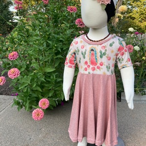 Our Lady of Guadalupe Twirl Dress Custom Size Faith Collection - Etsy