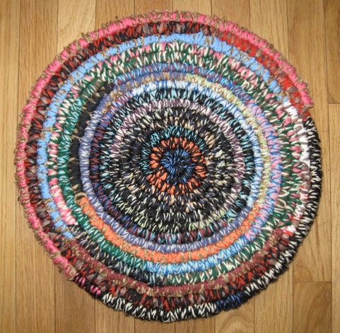 TUTORIAL - Weave a Spiral (round) Rug or Wall Hanging With Weaving ...