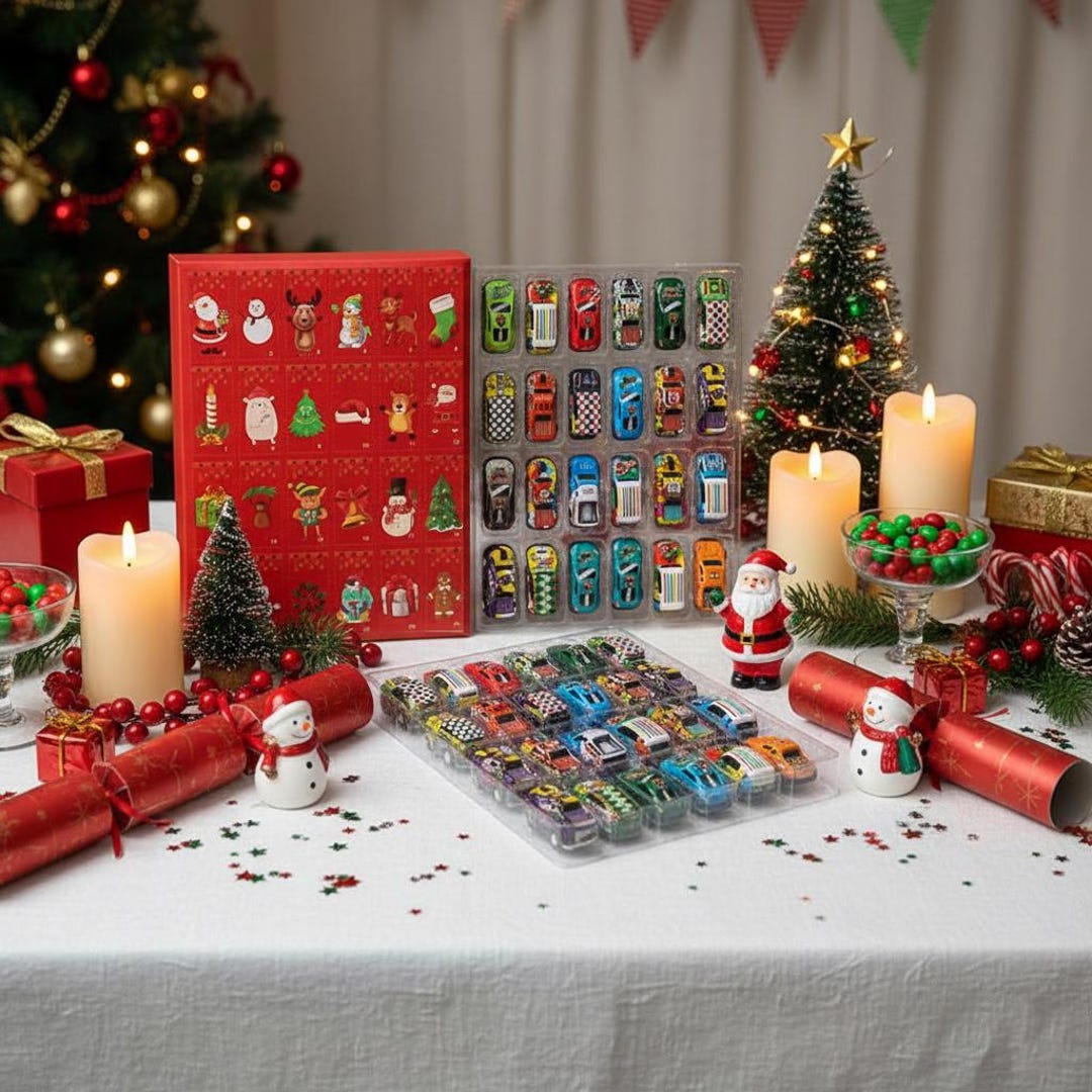 Toy Car Advent Calendar 2025 | 24 Days Christmas Countdown for Kids ...