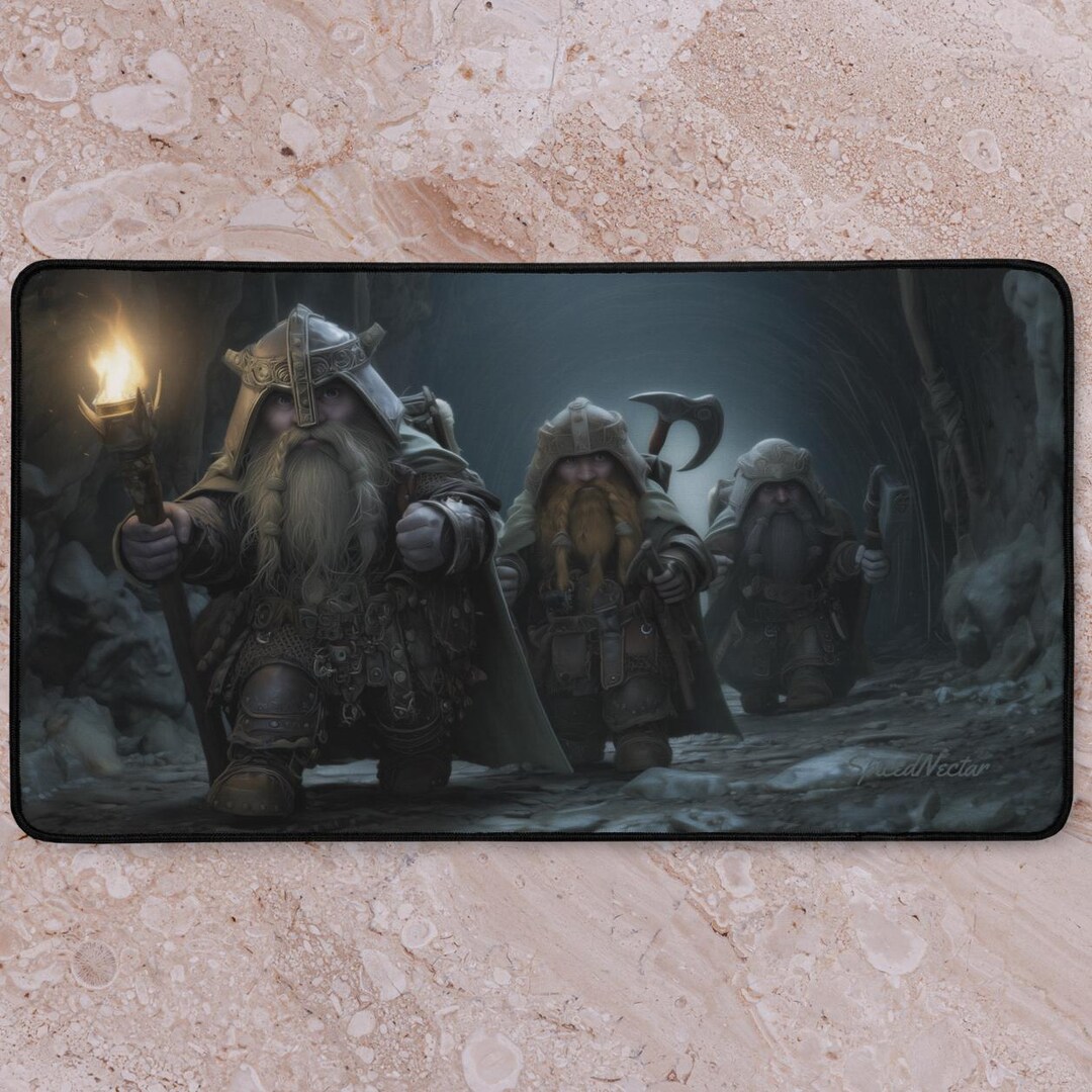 Dwarves on a Quest Playmat – Exclusive Fantasy Deskmat for Home or ...