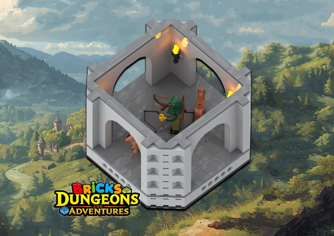 LEGO® Castle, Crossroads Room, Figurine Huntress and Dogs, Bricks ...