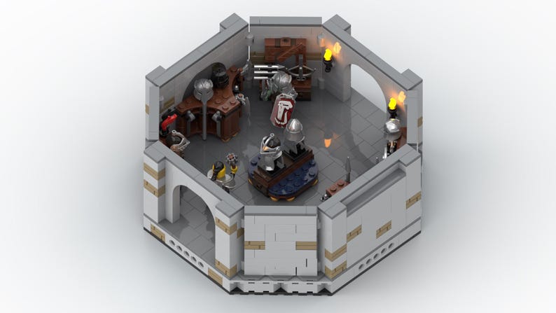 LEGO Castle Armoury Instructions (PDF), Barbarian Vs Ork Warrior ...