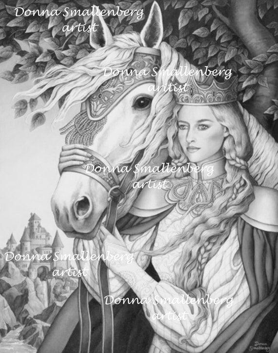 Beautiful Medieval Princess Drawing