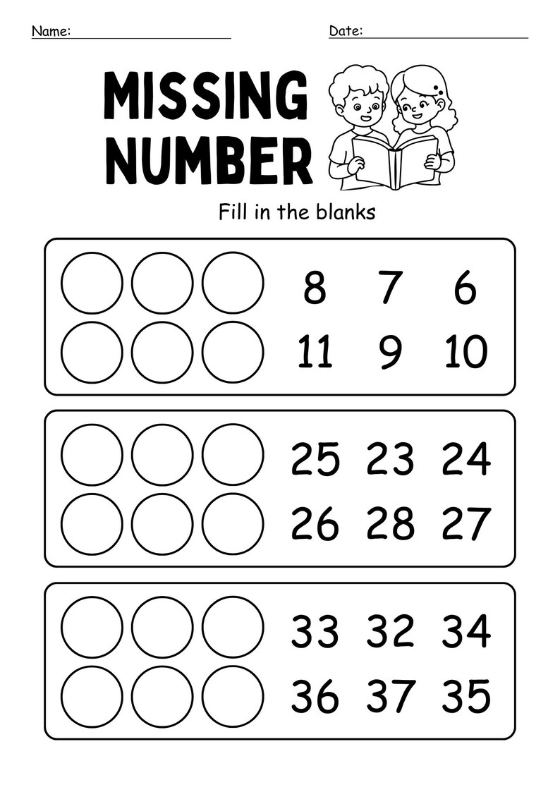Missing Number 1-100 Worksheet, Math Activity, Counting up to 100 ...