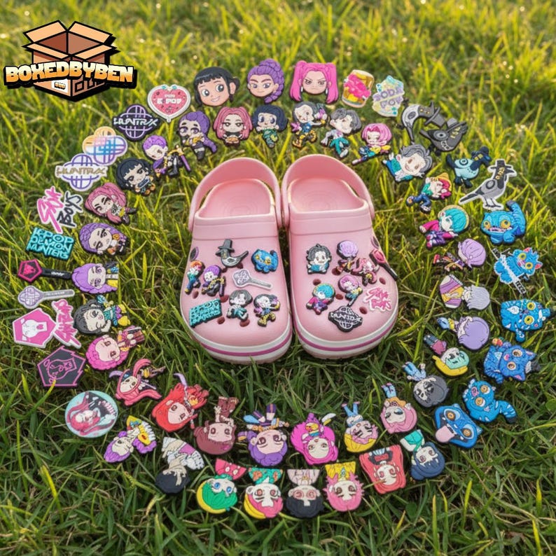 K-pop Demon Hunters Inspired Croc Charms Set 13-100 PC - Etsy