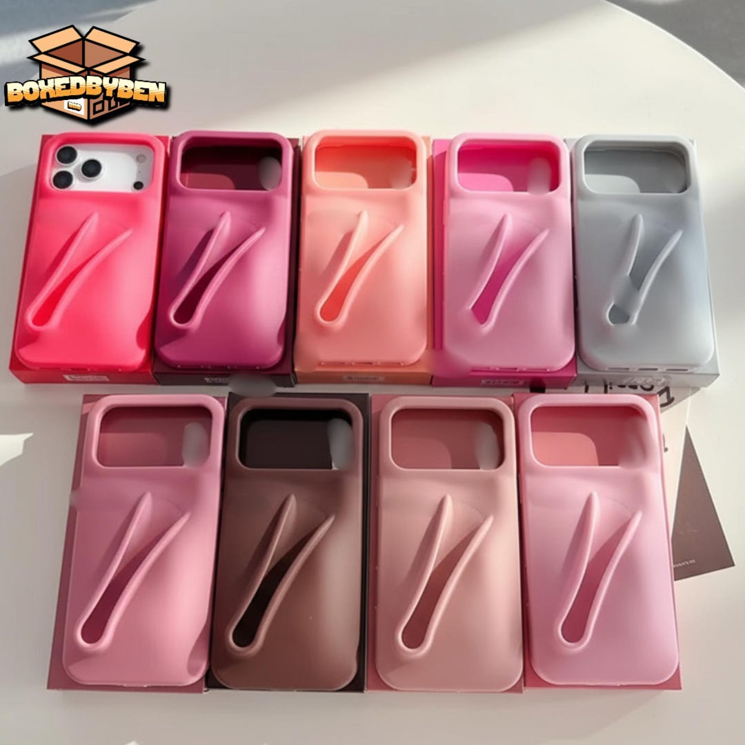 IPhone 17 Silicone Phonecase With Lipstick Holder - Full Box With ...