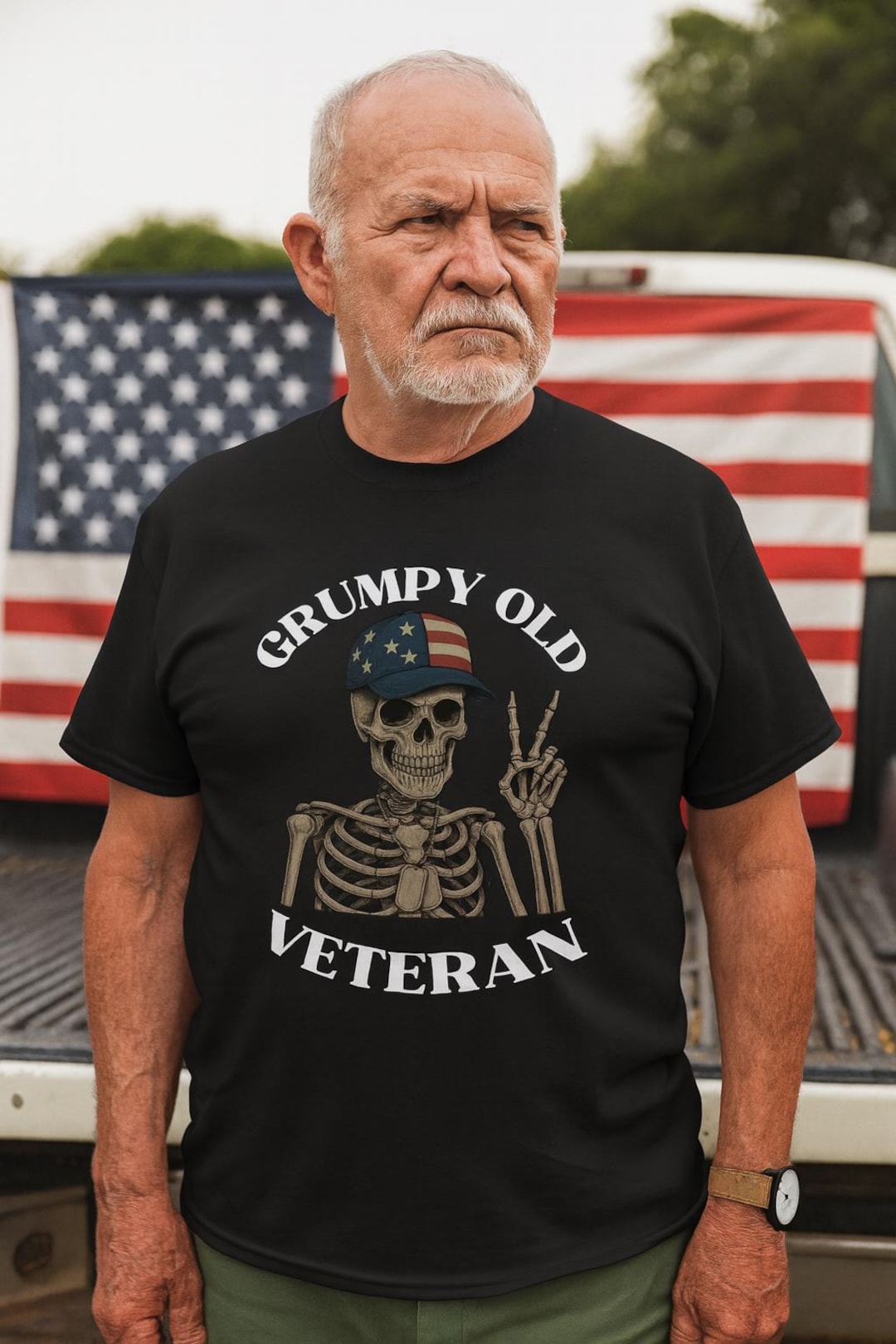 Grumpy Old Veteran T-shirt: Funny Military T-shirt Gift - Etsy