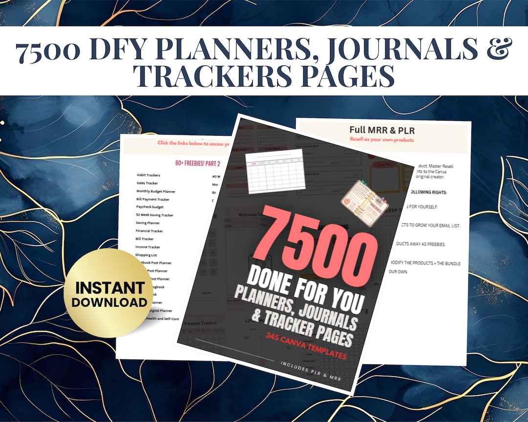 7500 Done for You Pages, 345 Canva Template Pack - Editable Designs ...