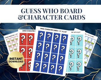 Editable Printable Group Costume | Classic Guess Who Game Theme ...
