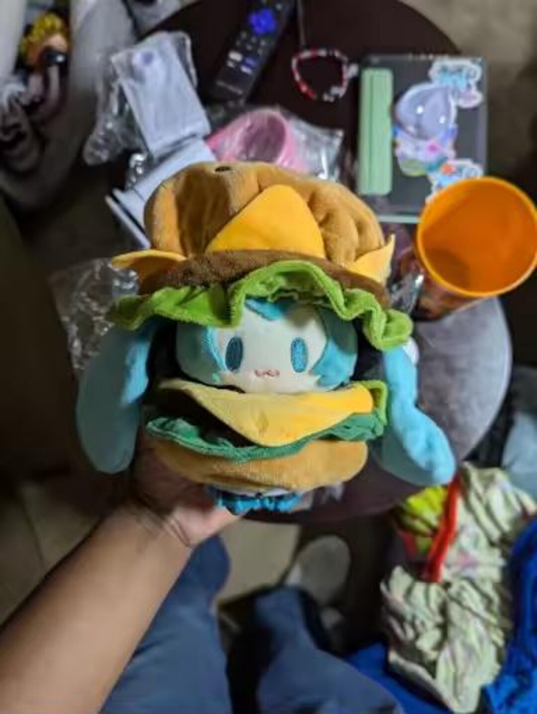 Hatsune Miku Hamburger Plushie – Cute Vocaloid Burger Doll | Soft ...