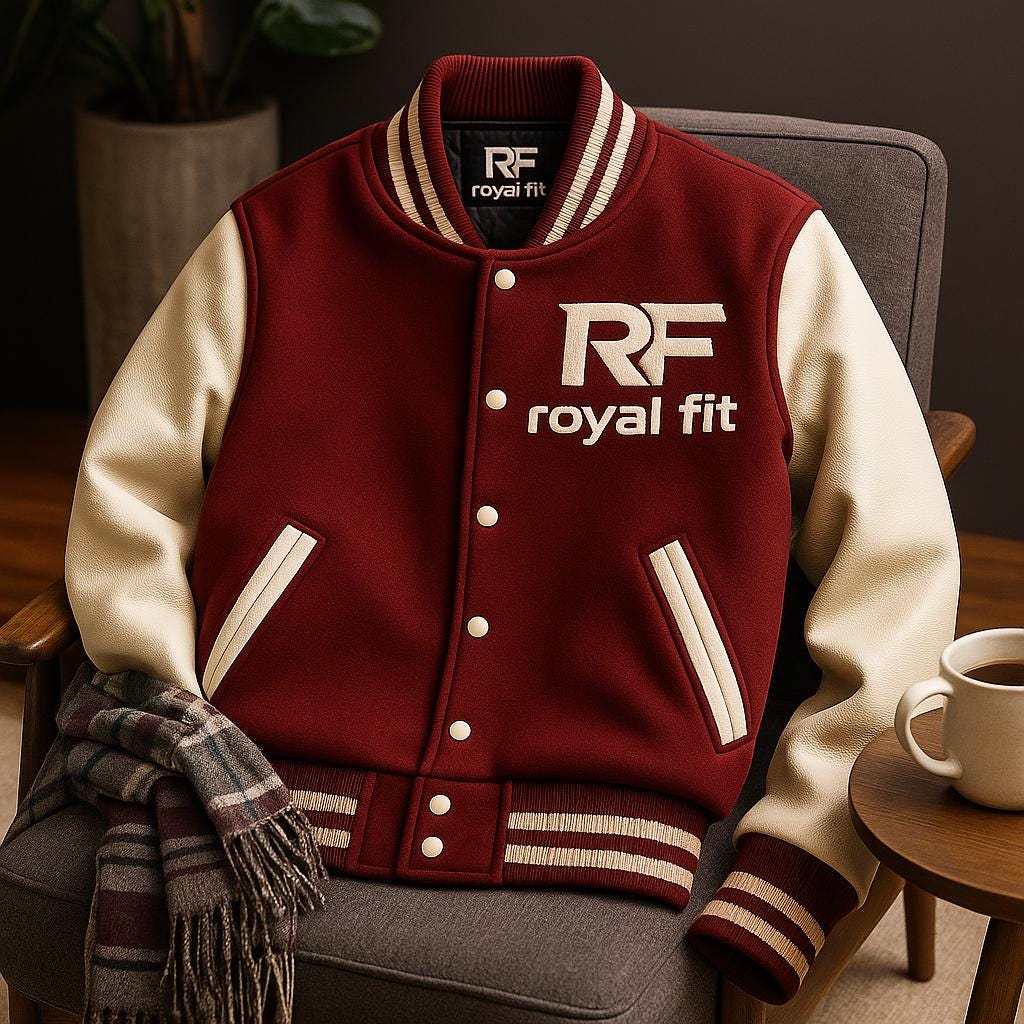 Mens Maroon Varsity | Wool Body & Leather Sleeves | Custom Letterman ...