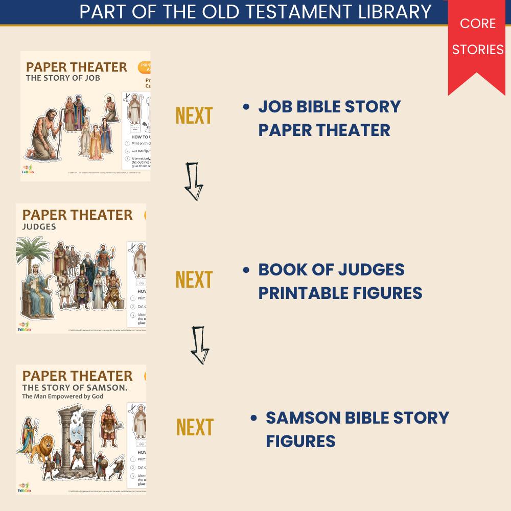Noah's Ark Paper Theater: Bible Story Figures (printable PDF) - Etsy
