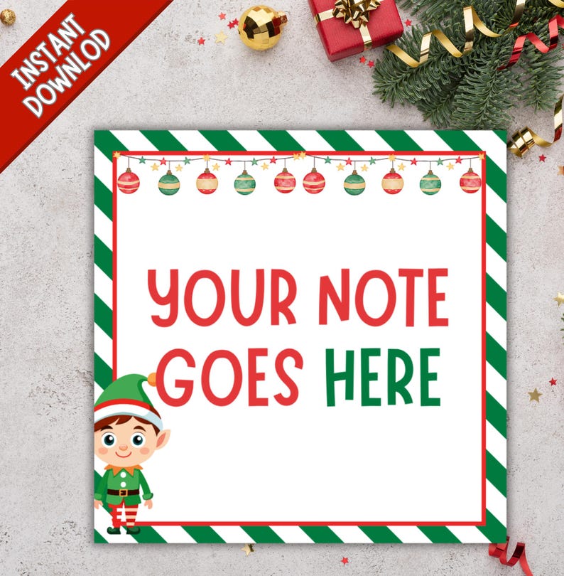 Editable Bestseller Elf Notes Printable Elf Cards ,blank Elf Messages ...
