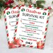 Editable Christmas Survival Kit Printable | Holiday Survival Tag ...