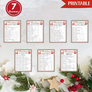 Christmas Trivia Game Bundle: Holiday Printable Quiz (instant Download ...