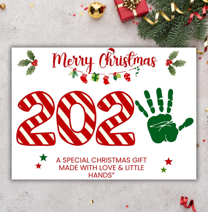 Christmas Handprint Craft 2025: Holiday Memory Keepsake (digital ...