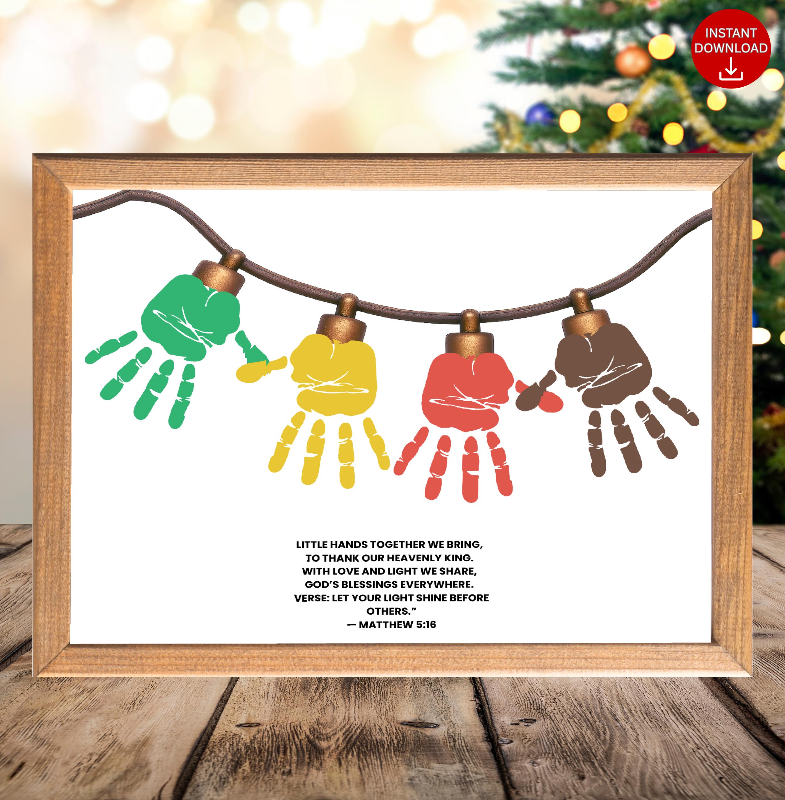 Nativity Handprint Craft | Christmas Handprint Craft | Christian ...