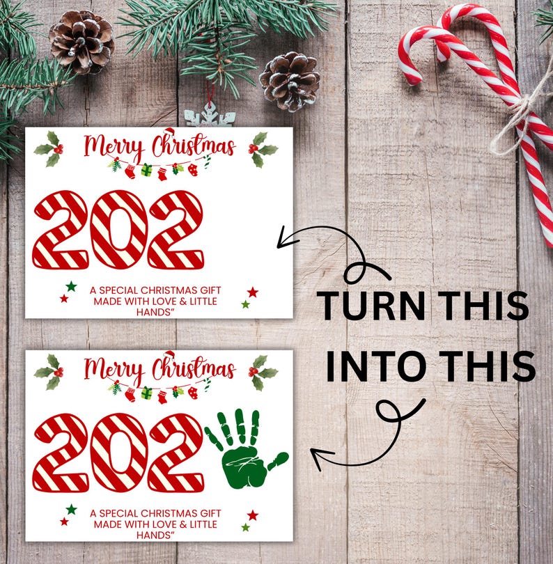 Christmas Handprint Craft 2025: Holiday Memory Keepsake (digital Download PDF) - Etsy