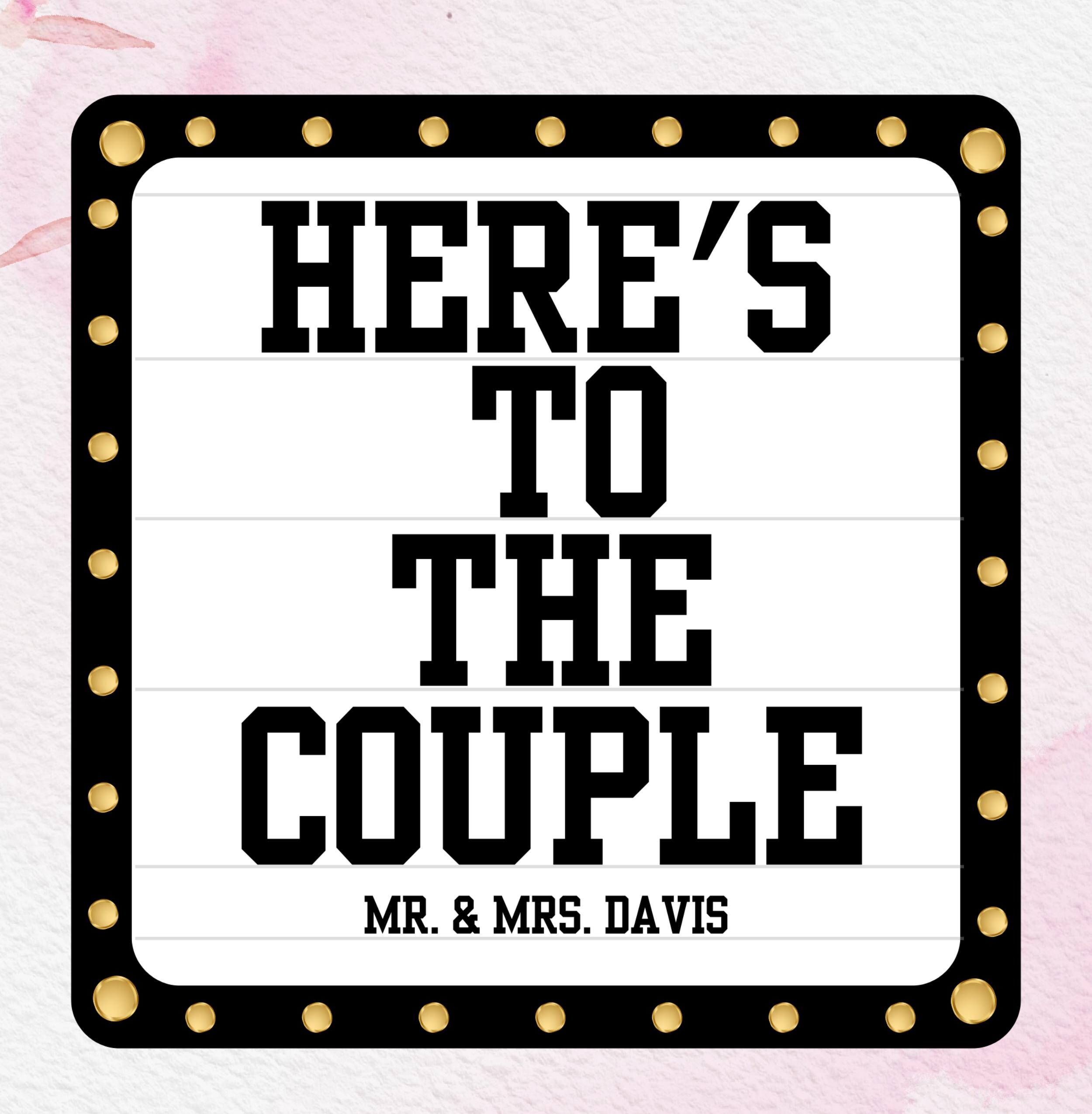 Bottle Service Sign for Wedding - Customizable Marquee VIP Reception ...