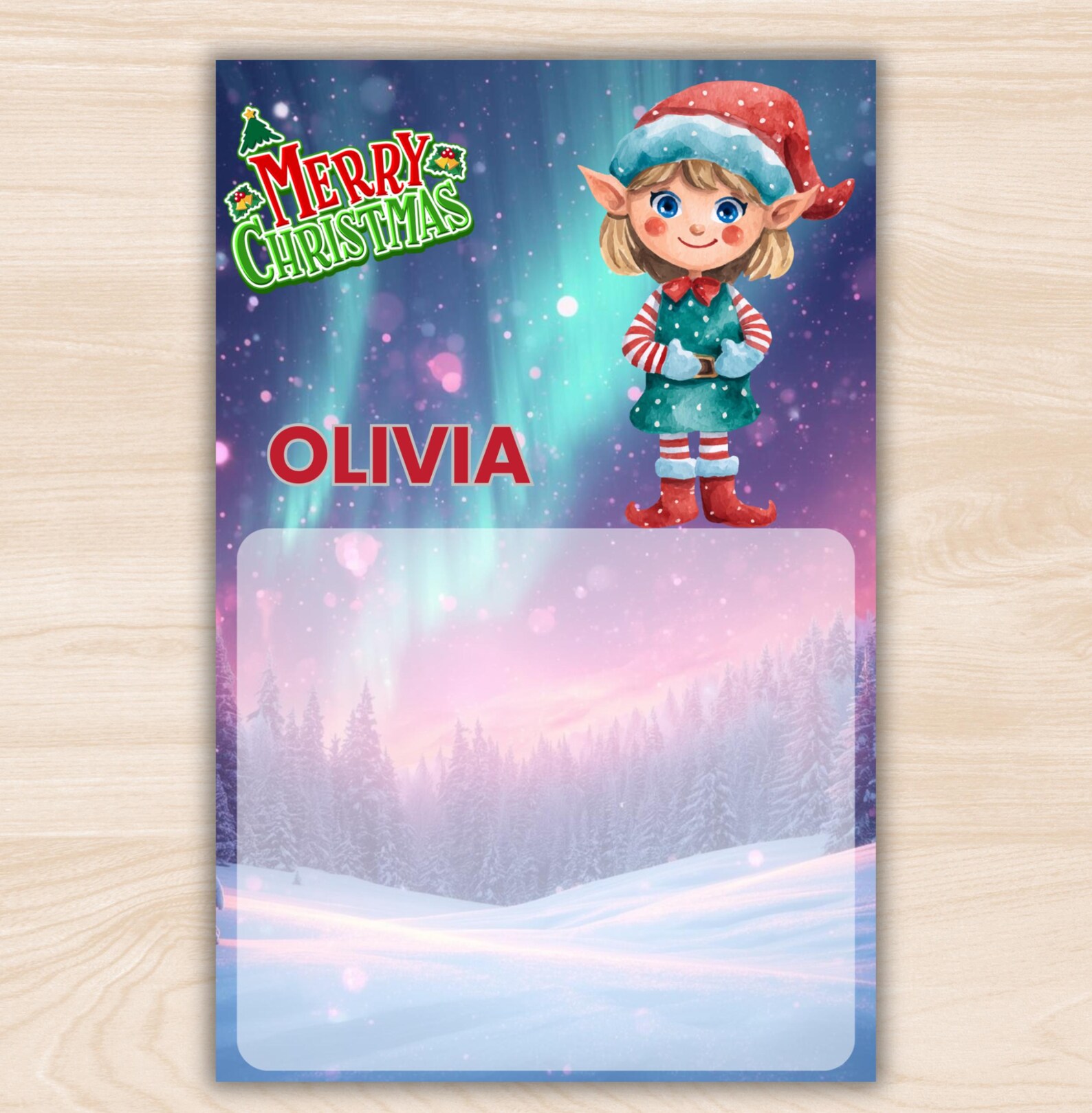 Jumbo Christmas Treat Cards | Jumbo Christmas Card Templates ...