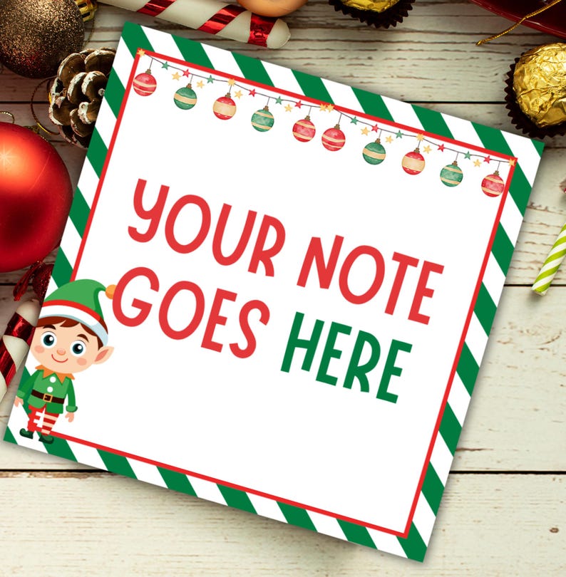 Editable Bestseller Elf Notes Printable Elf Cards ,blank Elf Messages ...