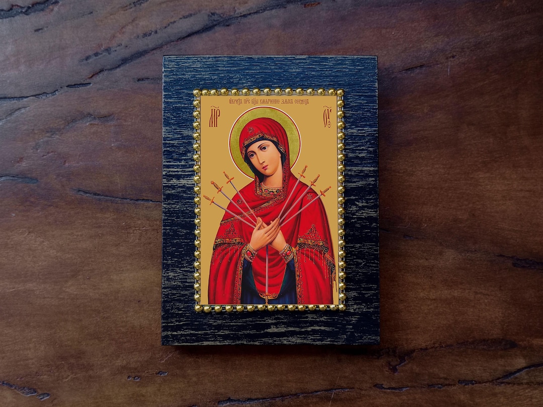 Seven Arrows Icon, Our Lady of Seven Sorrows, Semistrel'naya Orthodox ...