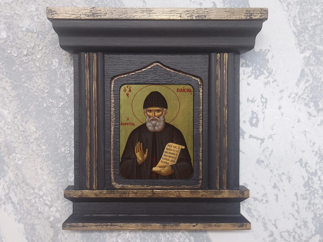 St. Paisios of Mount Athos Icon on Wood | Orthodox Christian Icon ...